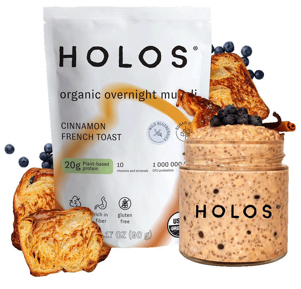 High Protein Breakfast | HOLOS Organic Protein Overnight Oats