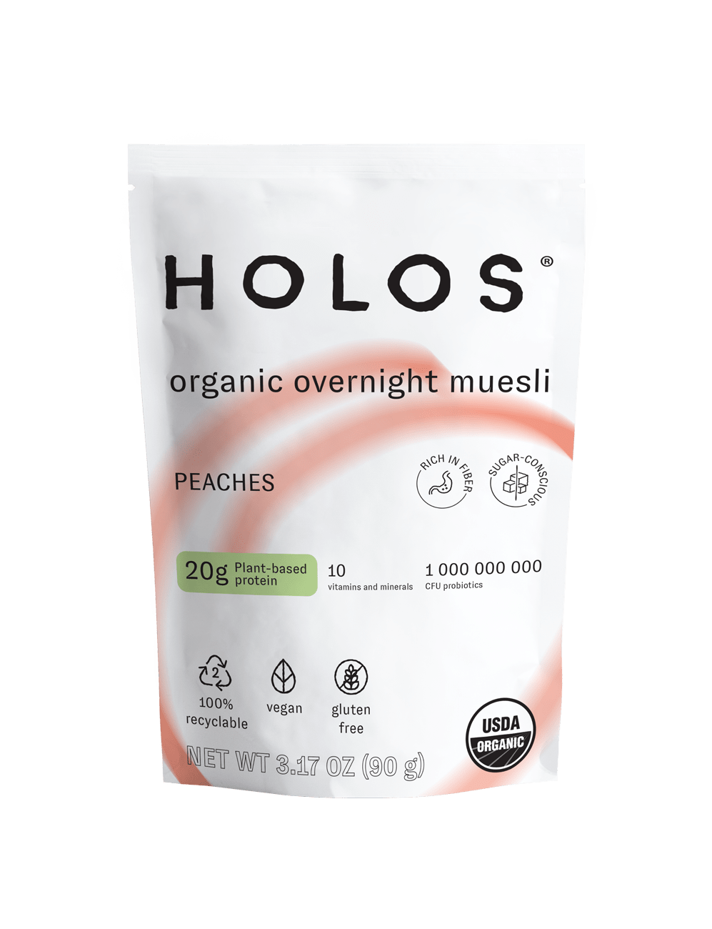 Peaches | Overnight Muesli | HOLOS